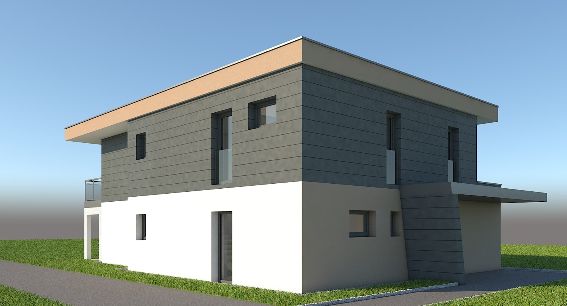 3d Modern Single Family Home