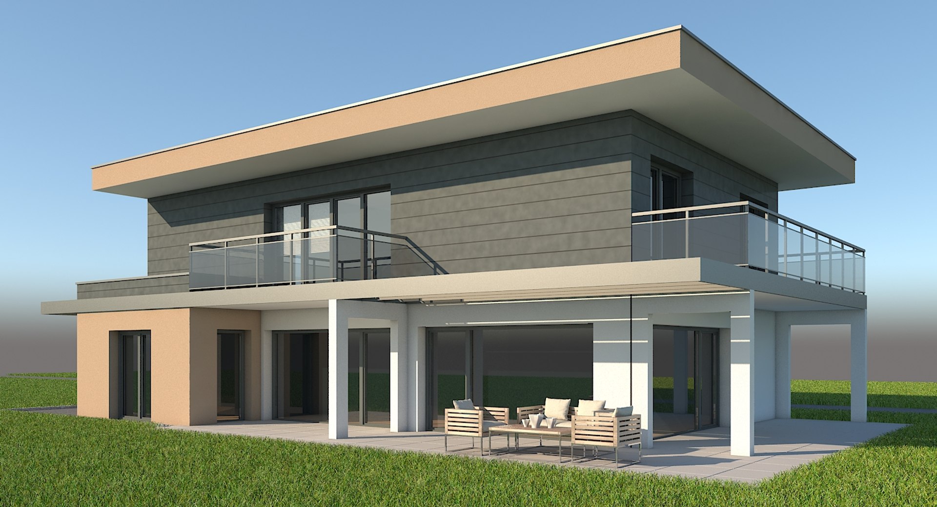 3d Modern Single Family Home