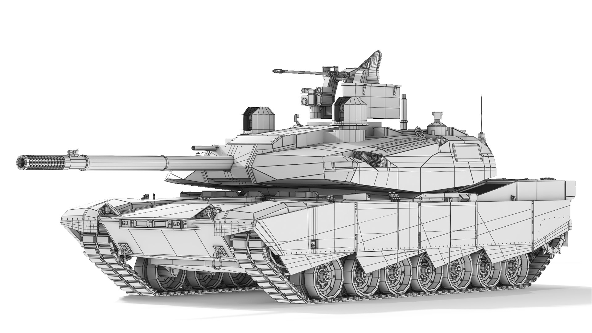 3D Tank Abrams-X 2022 Model - TurboSquid 2063585