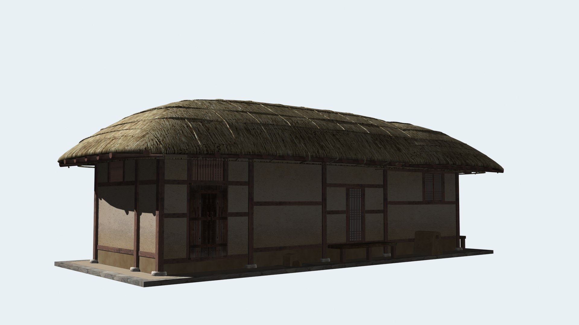Thatched House V02 KOREA 3D Model - TurboSquid 2099774