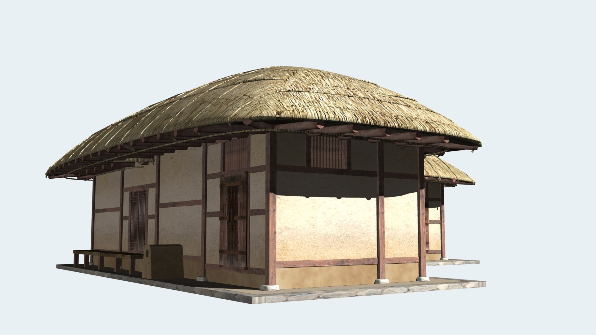Thatched House V02 KOREA 3D Model - TurboSquid 2099774