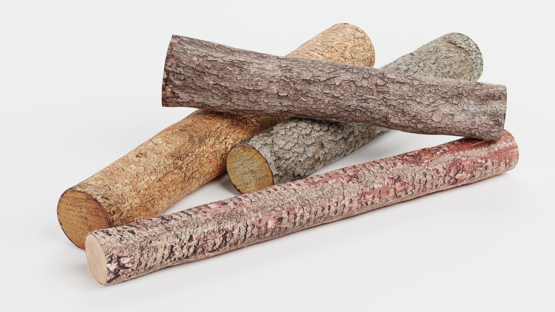 Tree Logs 6 3D Model - TurboSquid 1875522