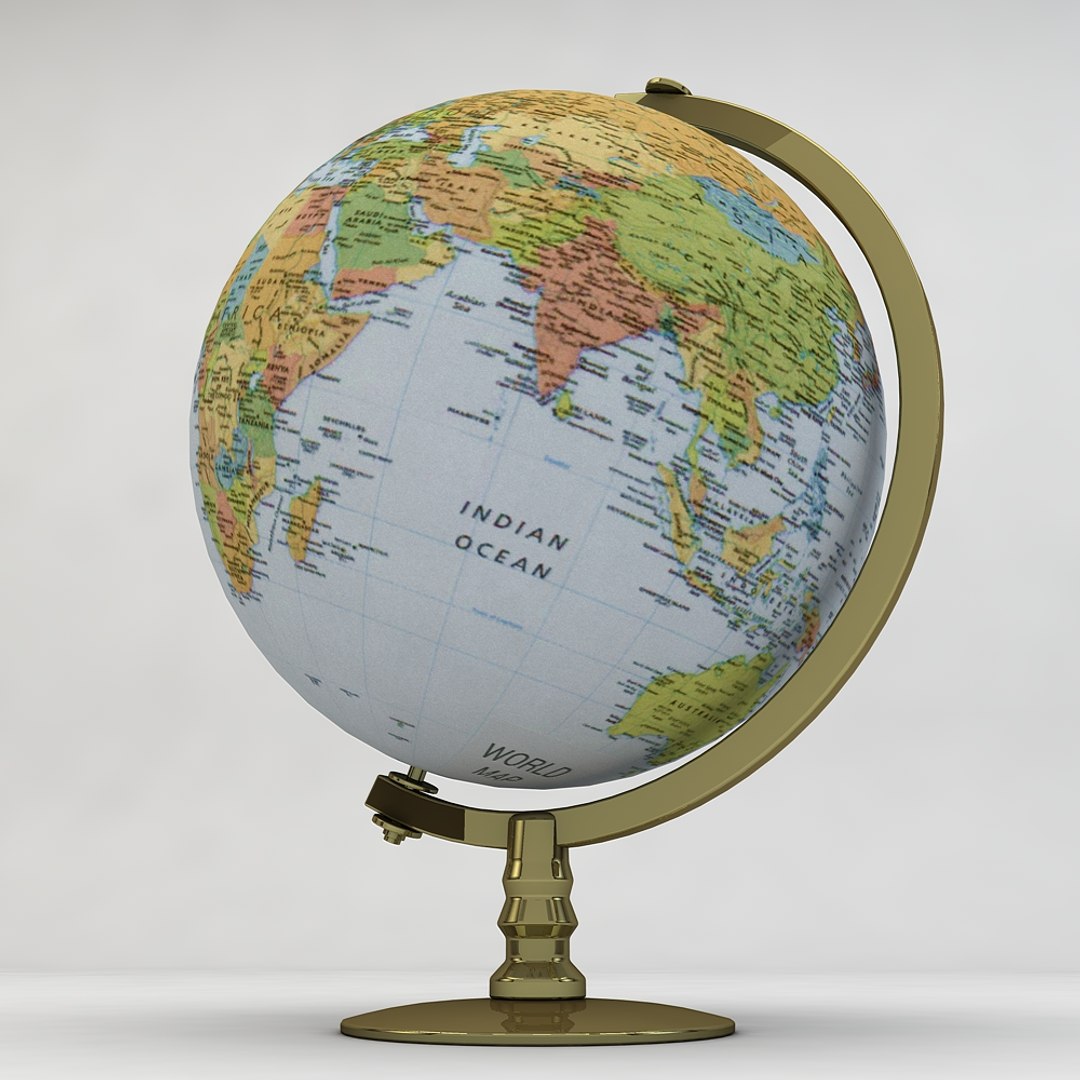 globe 3d model