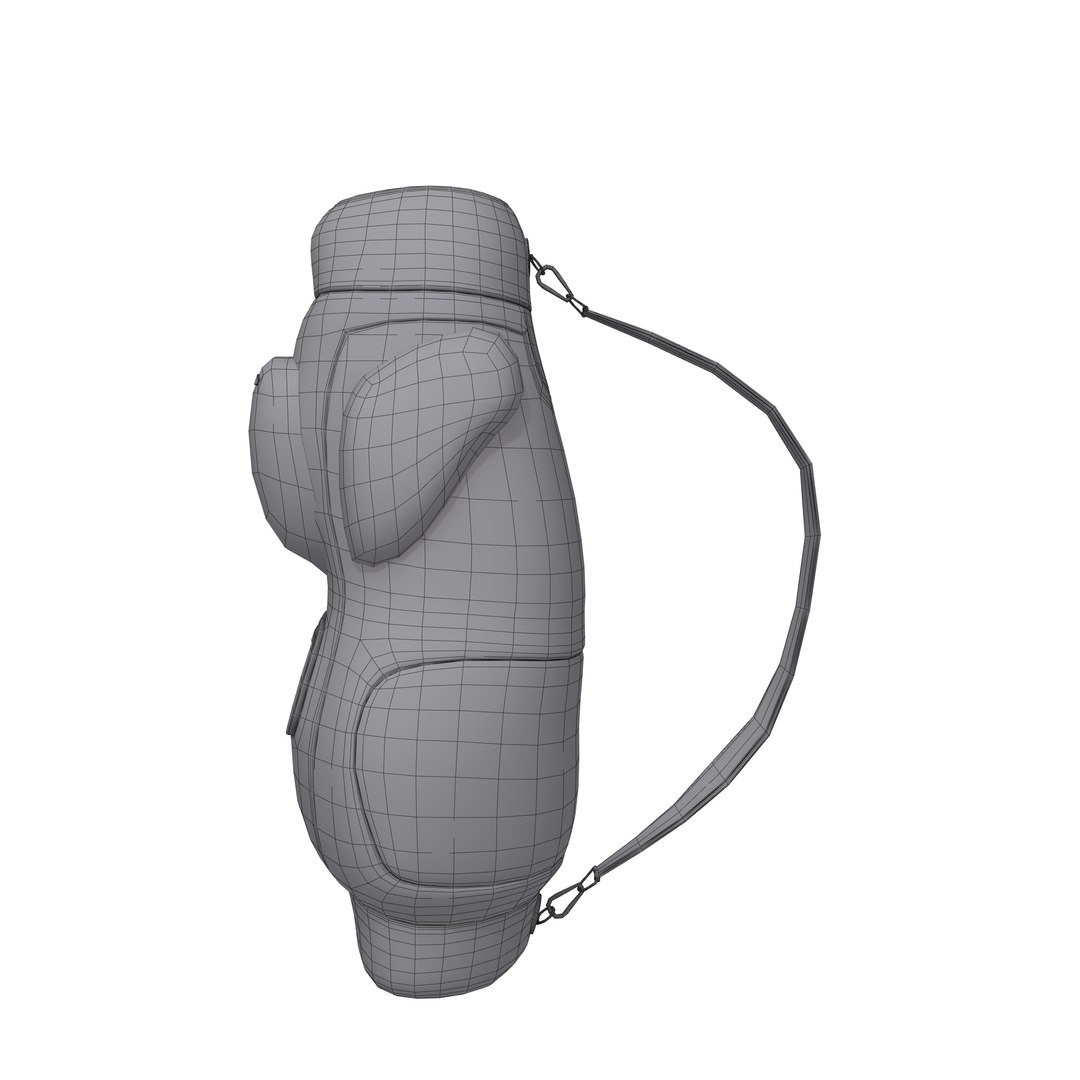 Backpack green cartoon model - TurboSquid 1737952
