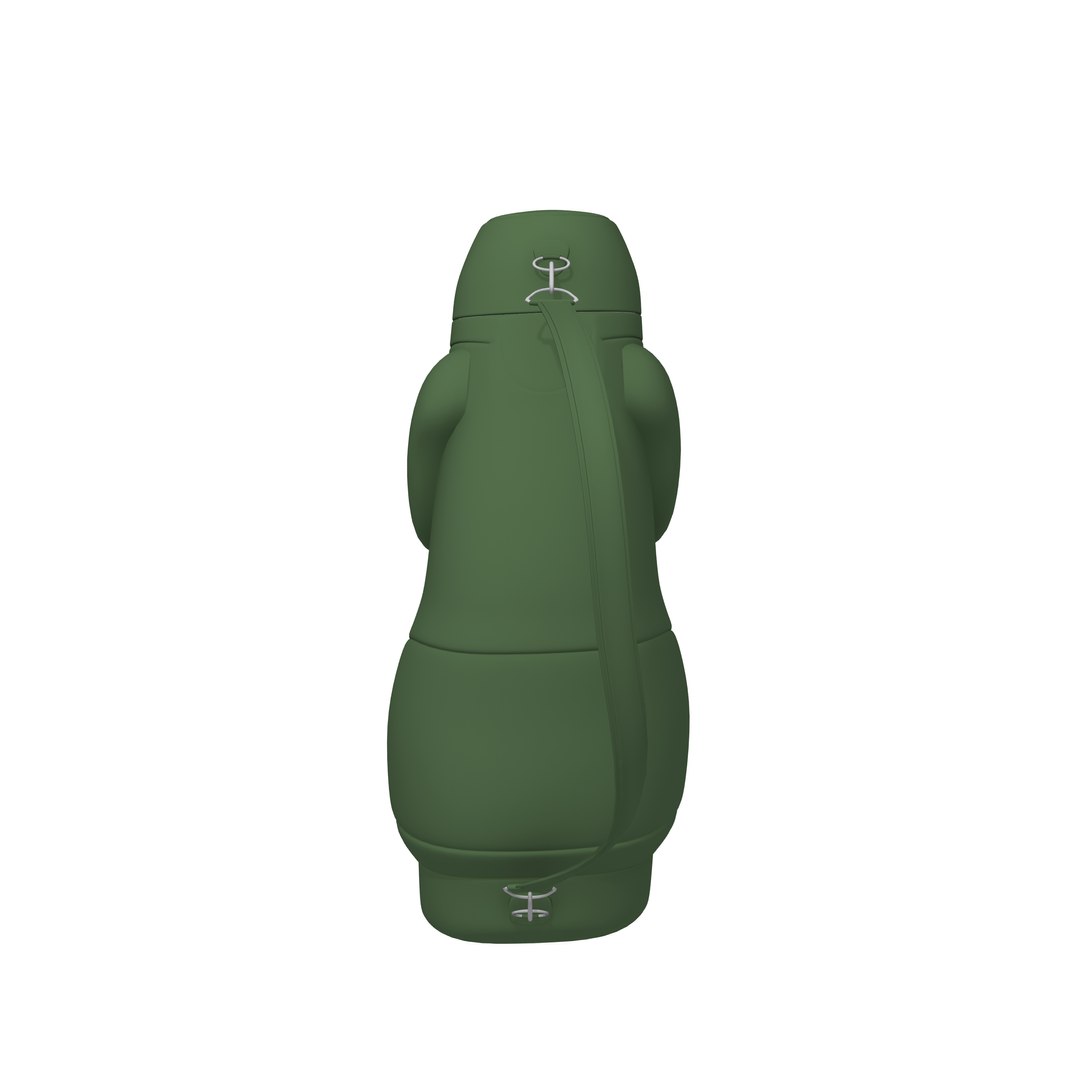 Backpack green cartoon model - TurboSquid 1737952