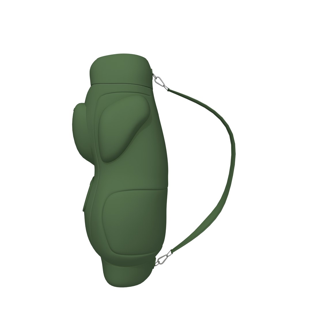 Backpack green cartoon model - TurboSquid 1737952