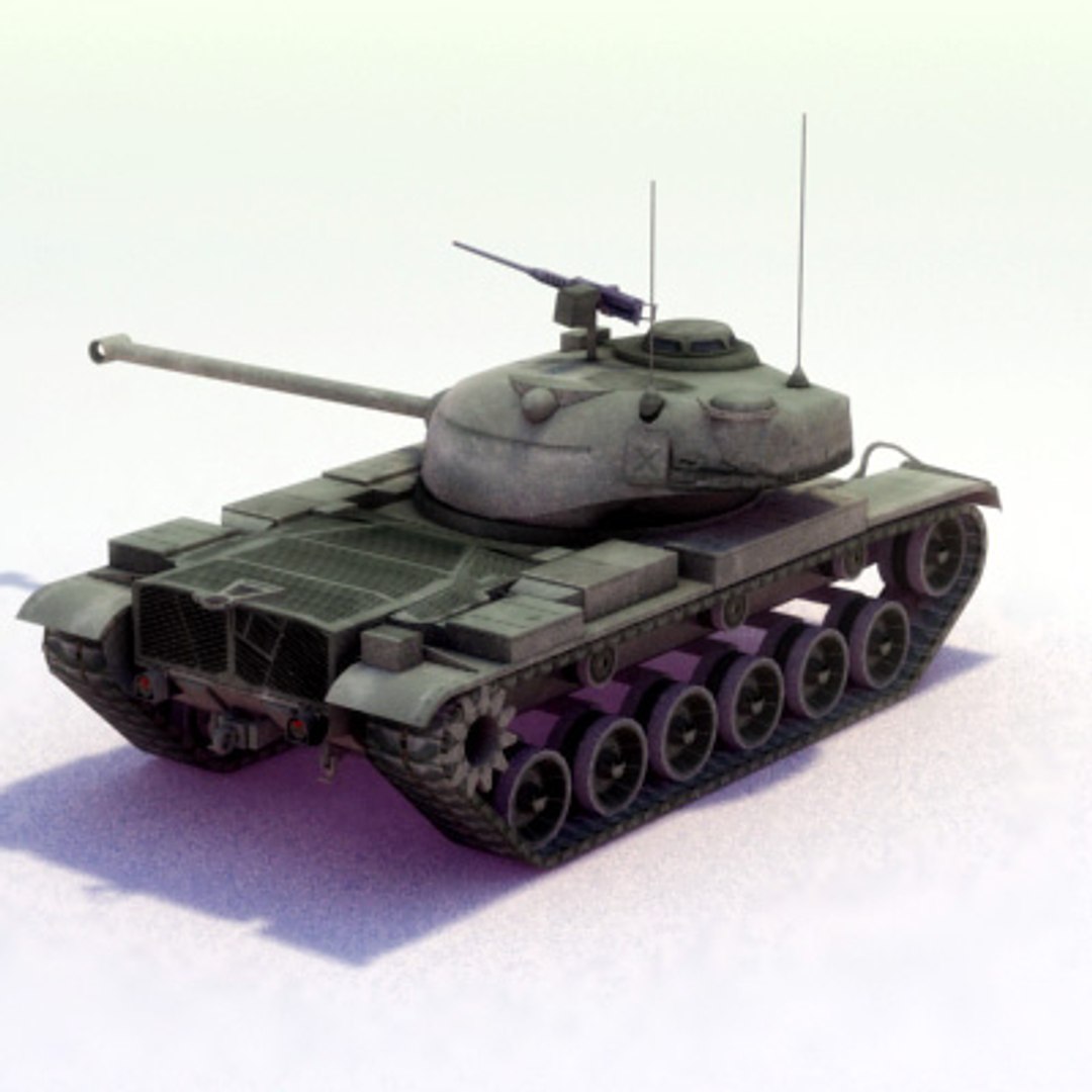 3d M47 Patton Tank 3dmodel