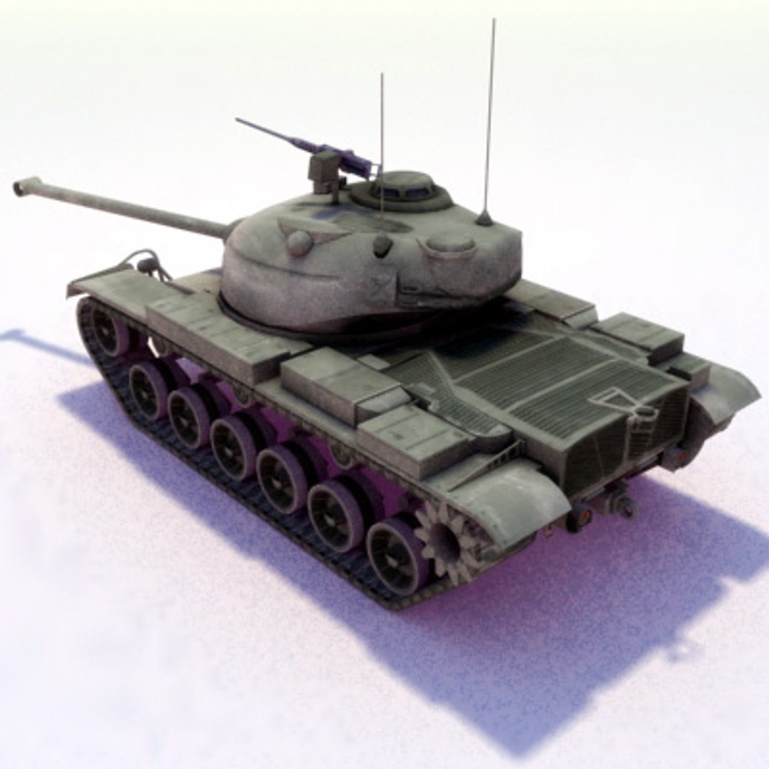 3d M47 Patton Tank 3dmodel