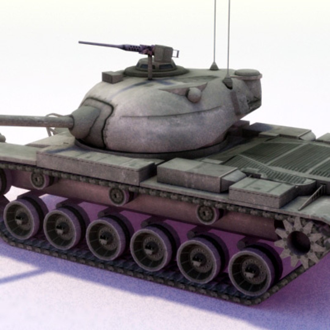 3d M47 Patton Tank 3dmodel
