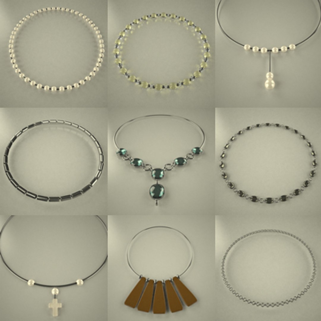 Neck Necklace 3d Model
