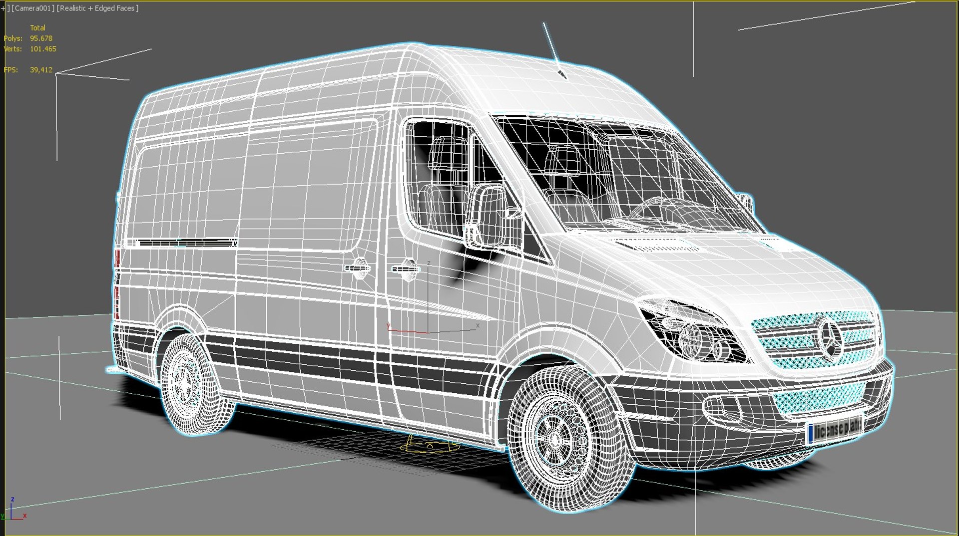 3D Mercedes Benz Sprinter model - TurboSquid 1894880