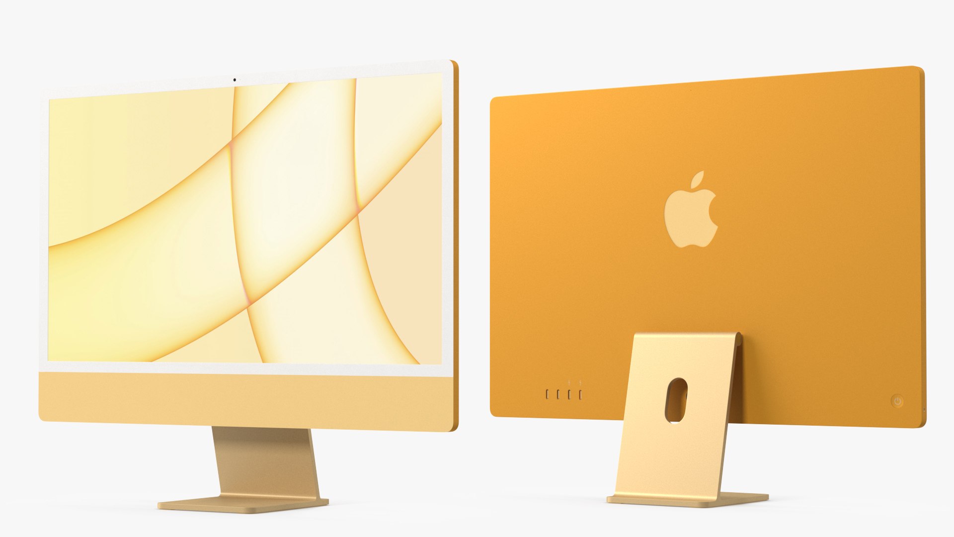Apple IMac 2021 Yellow 3D Model - TurboSquid 1753368
