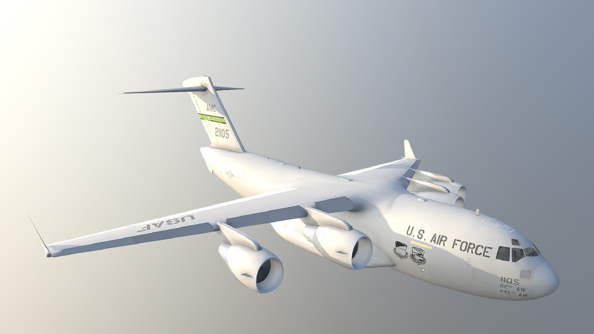 Large Military Transport Aircraft 3D - TurboSquid 2086248