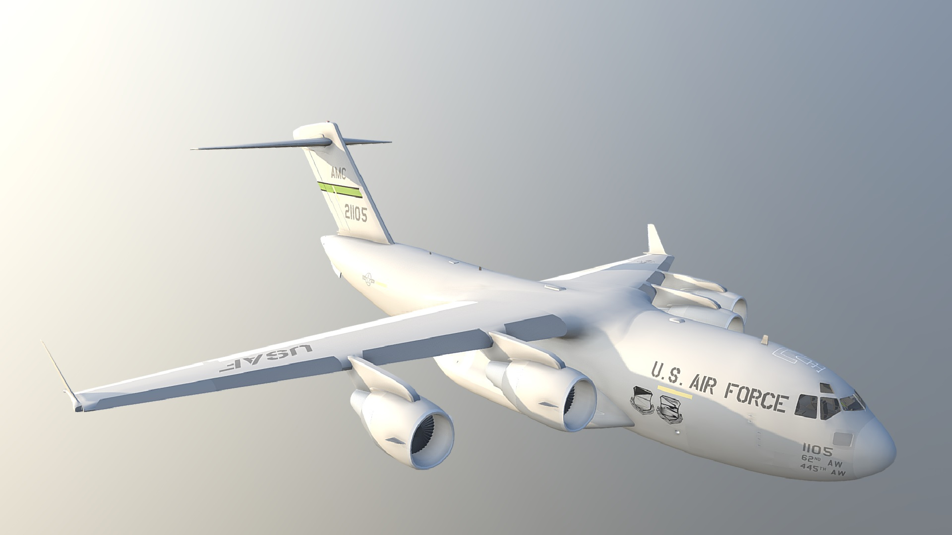 Large Military Transport Aircraft 3D - TurboSquid 2086248