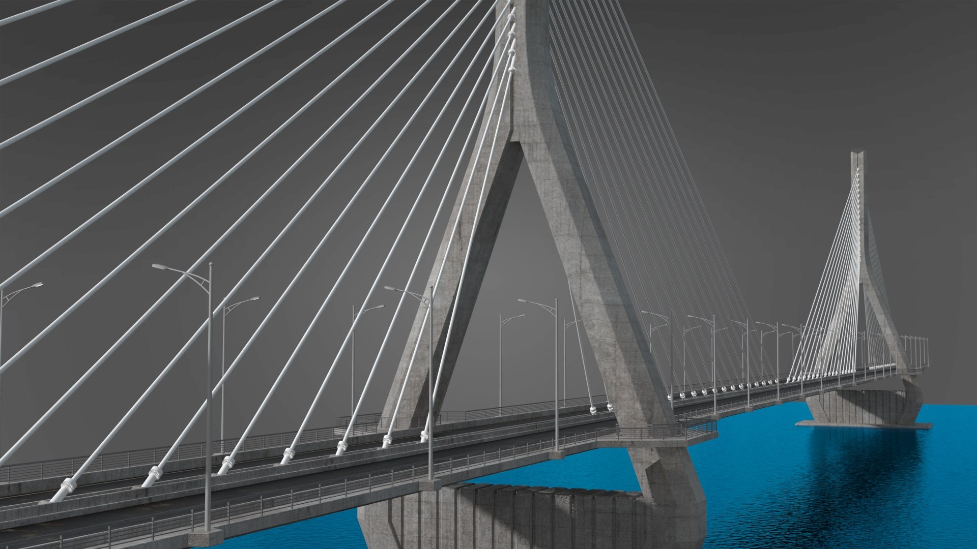 3D Nile Bridge - TurboSquid 1575658