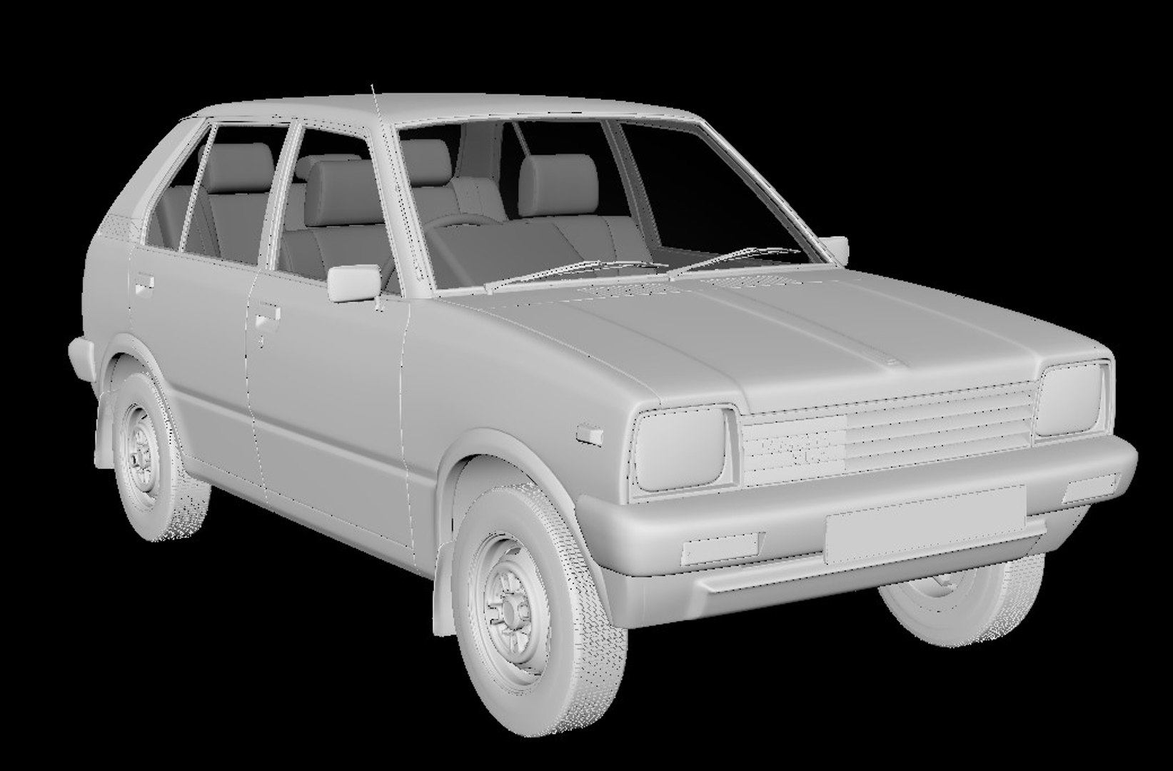 3D Maruti Suzuki 800 3D Model Model - TurboSquid 2201214