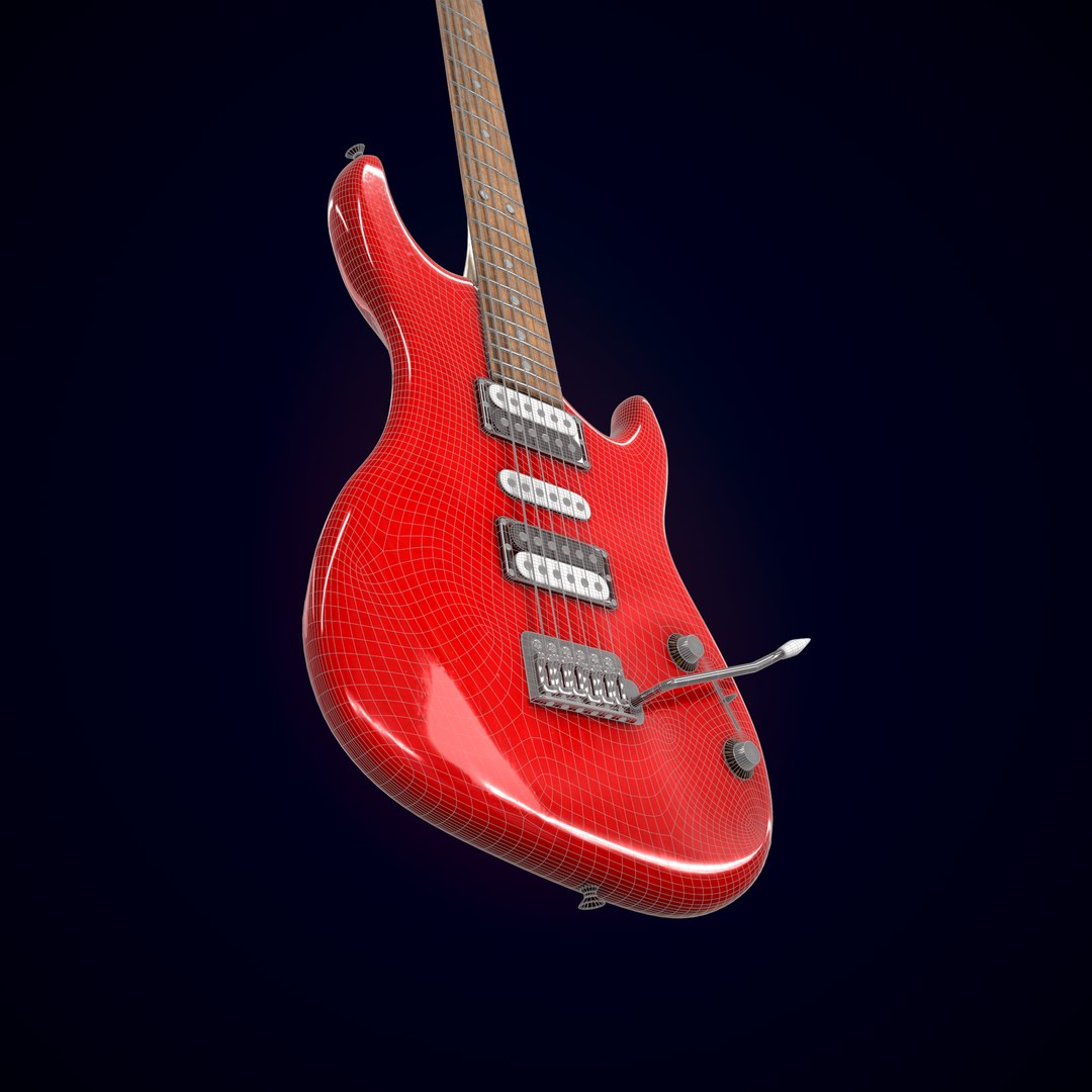 Electric Guitar Homage HEG-630 3D Model - TurboSquid 1783709