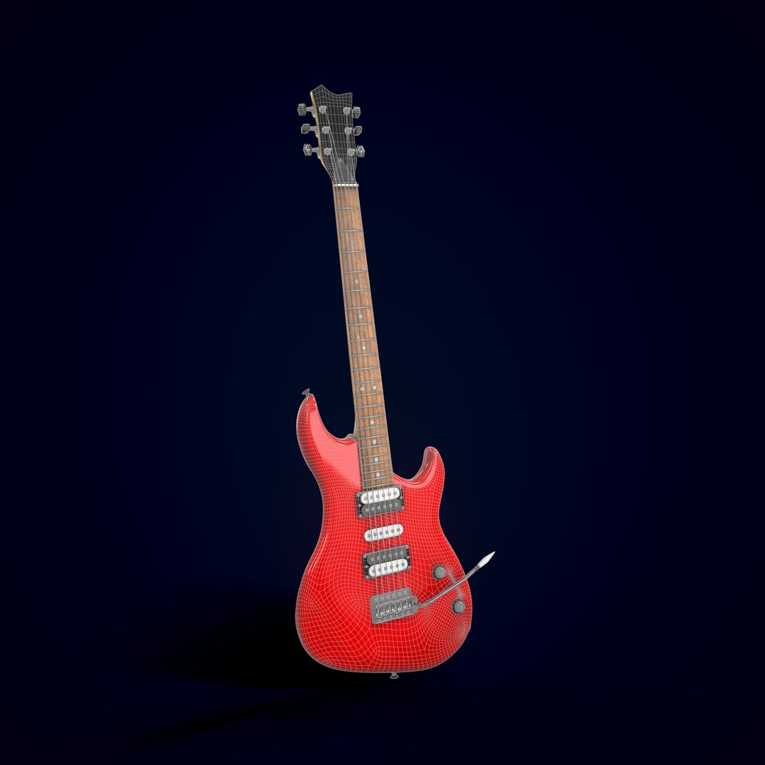 Electric Guitar Homage HEG-630 3D Model - TurboSquid 1783709