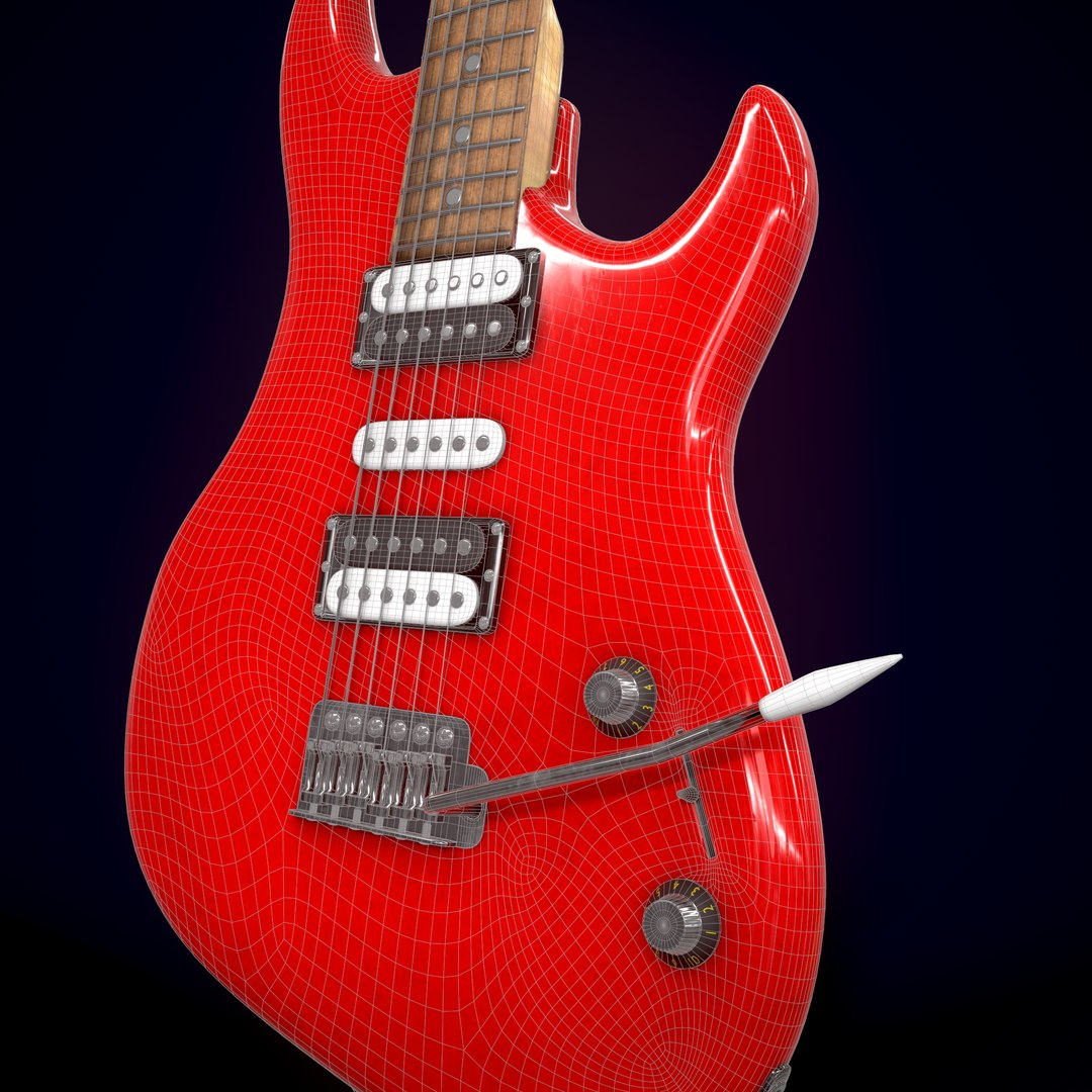 Electric Guitar Homage HEG-630 3D Model - TurboSquid 1783709