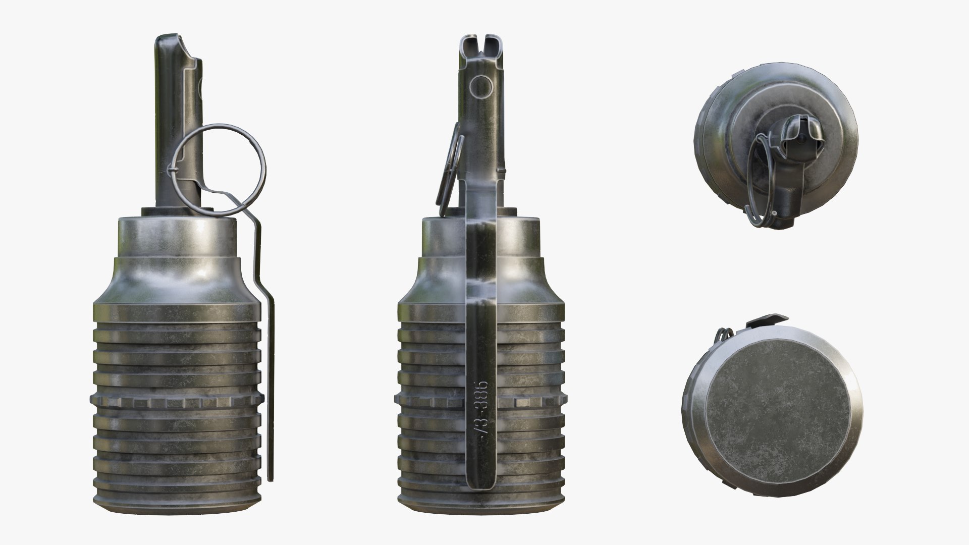 VOG-25 Hand Grenade 3D Model - TurboSquid 2241767