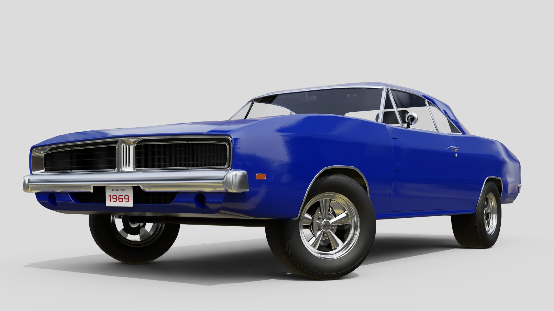 3D Classic Muscle Car Animation And Game-Ready - TurboSquid 2345415