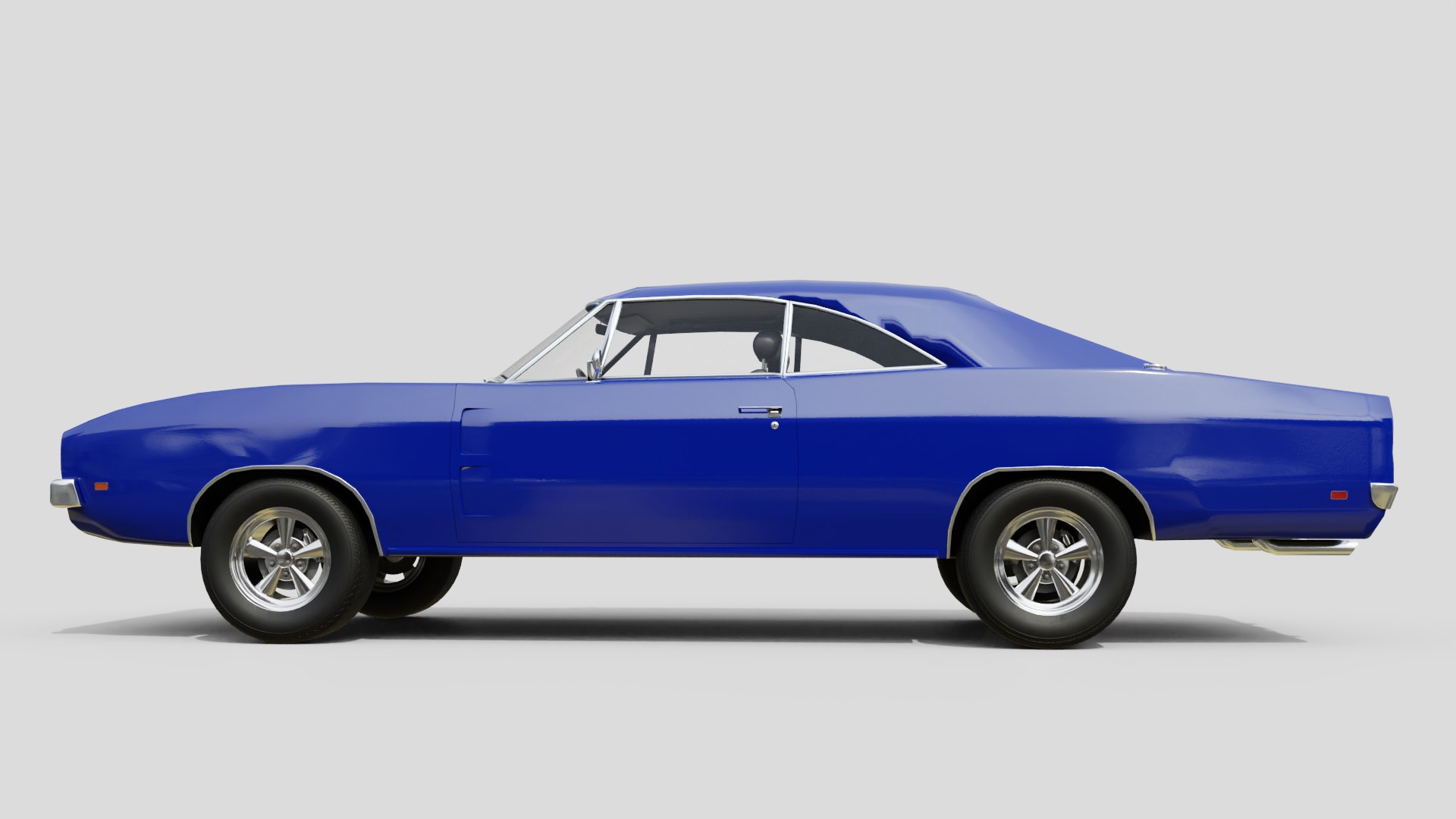 3D Classic Muscle Car Animation And Game-Ready - TurboSquid 2345415