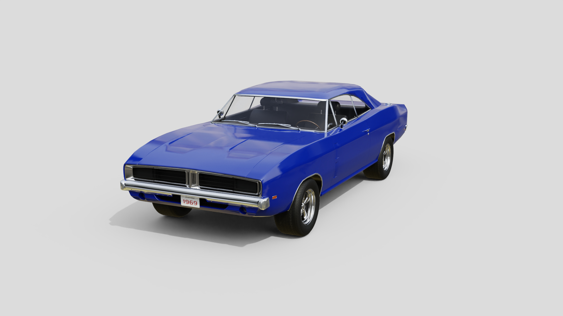 3D Classic Muscle Car Animation And Game-Ready - TurboSquid 2345415