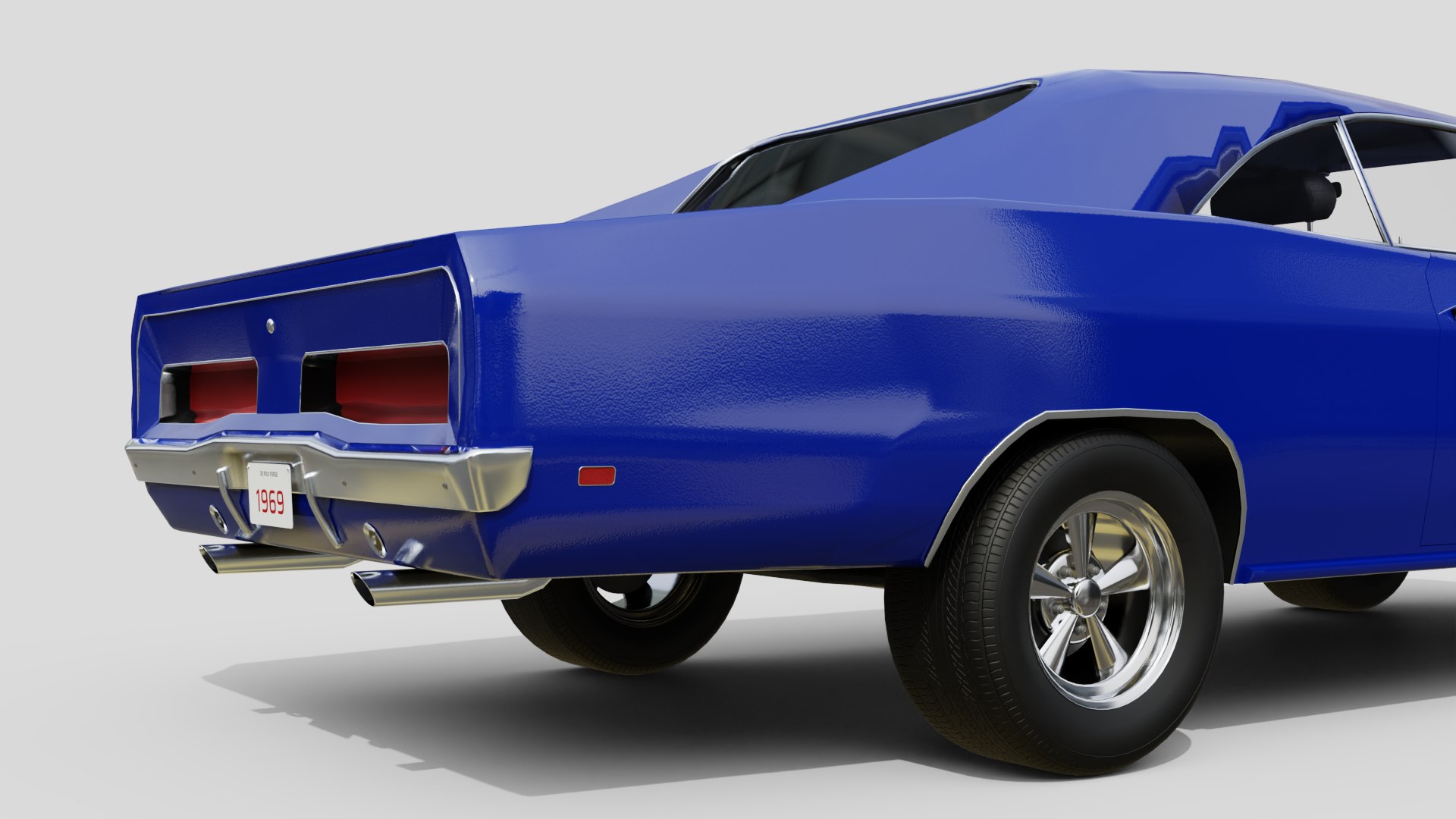 3D Classic Muscle Car Animation And Game-Ready - TurboSquid 2345415