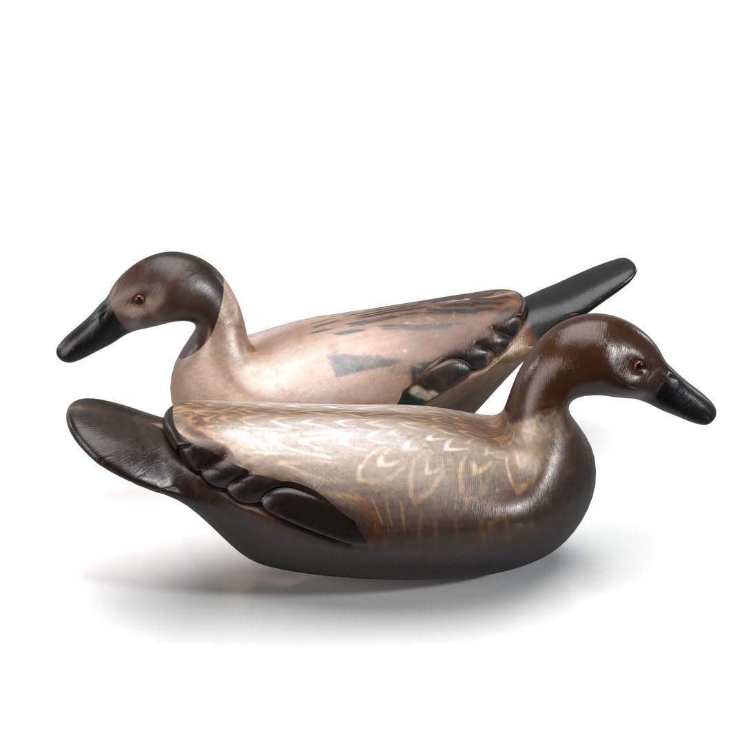 Antique Wooden Hunting Decoys PBR 3D Model - TurboSquid 2213564