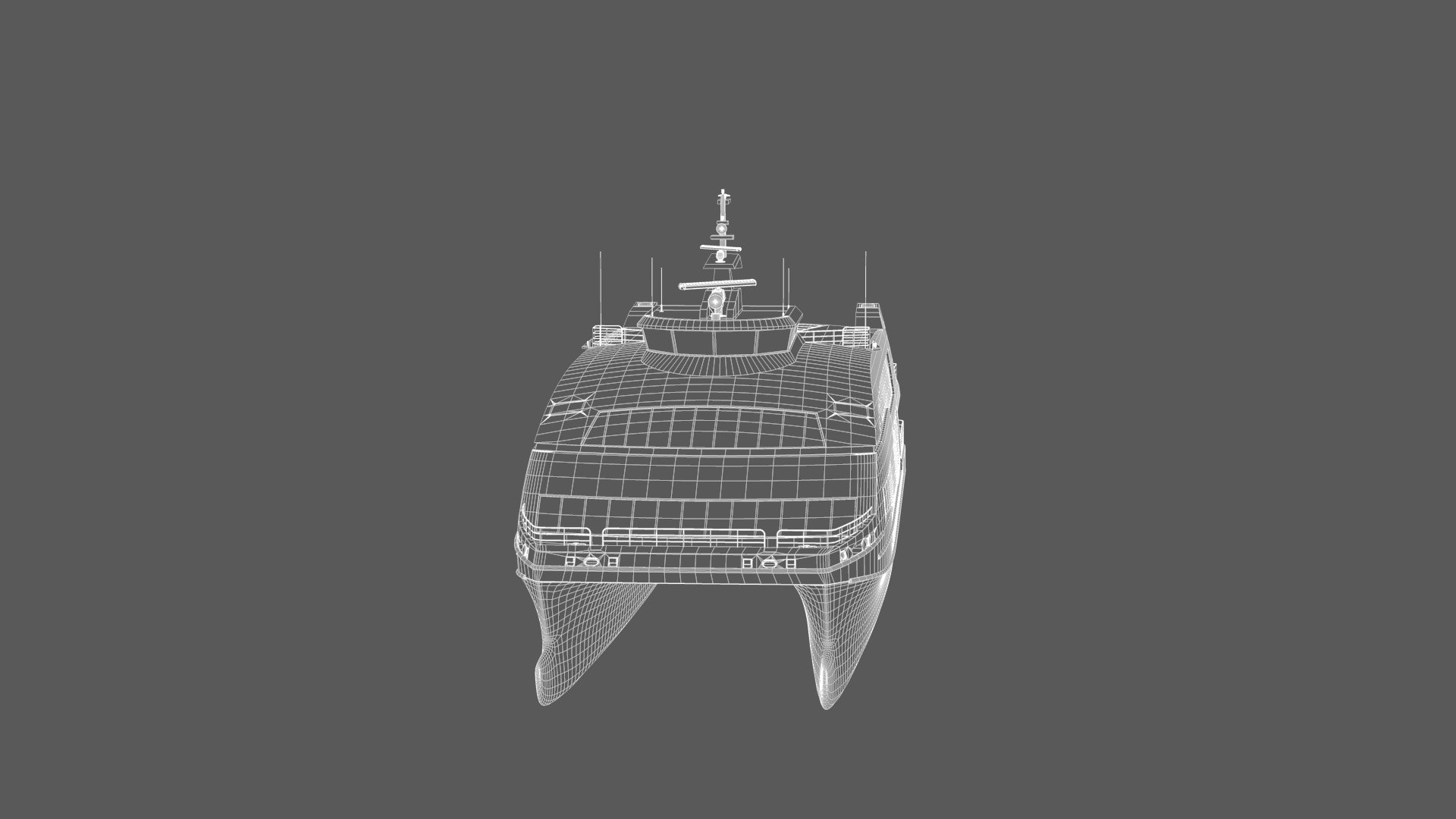 Catamaran Passenger Ferry - Model - TurboSquid 1692001