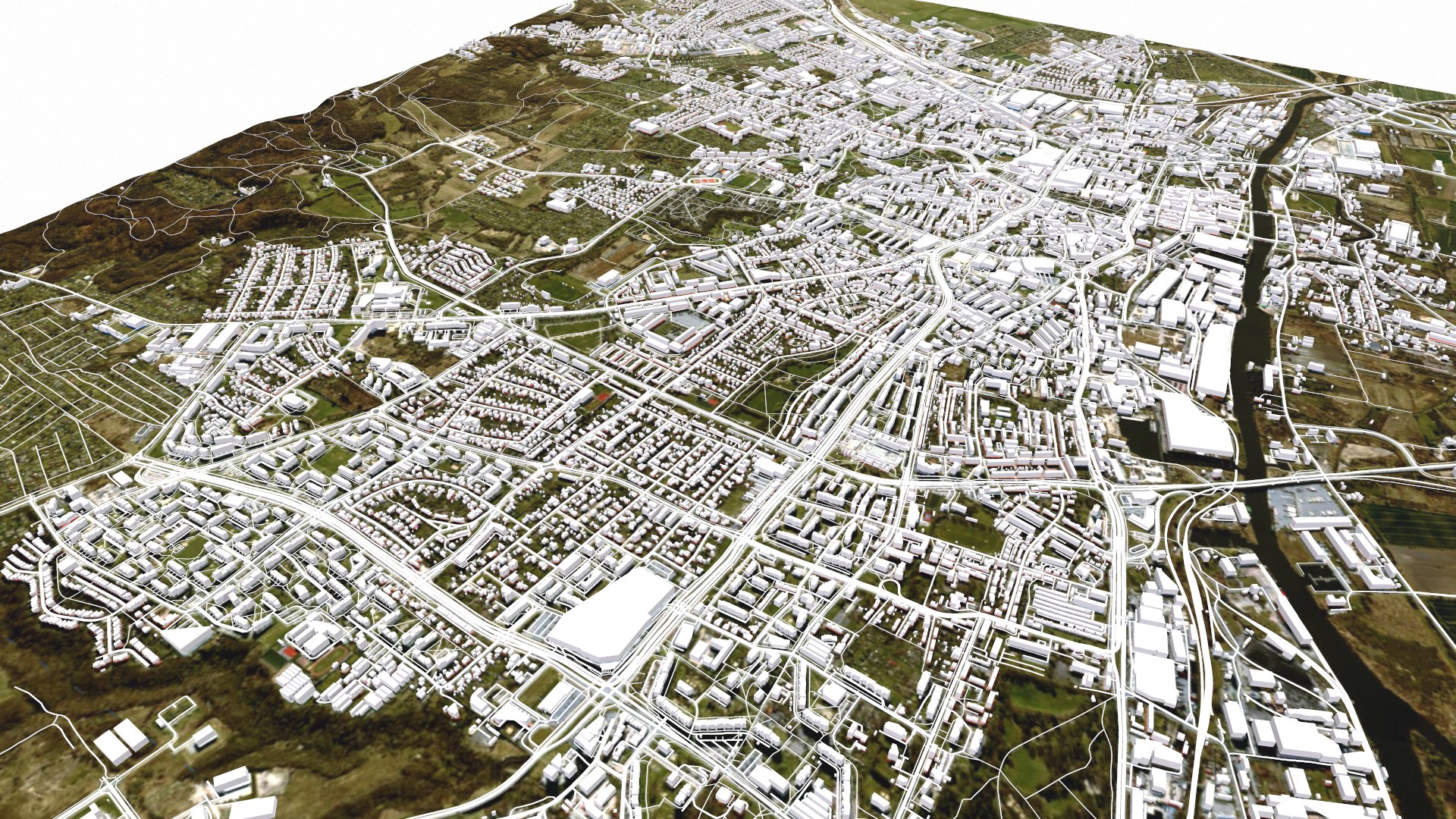 3D Cityscape Elblag Poland Model - TurboSquid 2217805