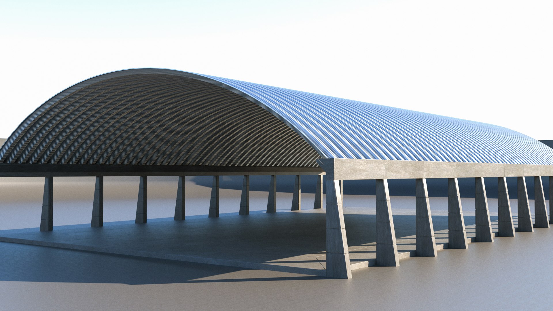 Arch Roof 3D - TurboSquid 2037700