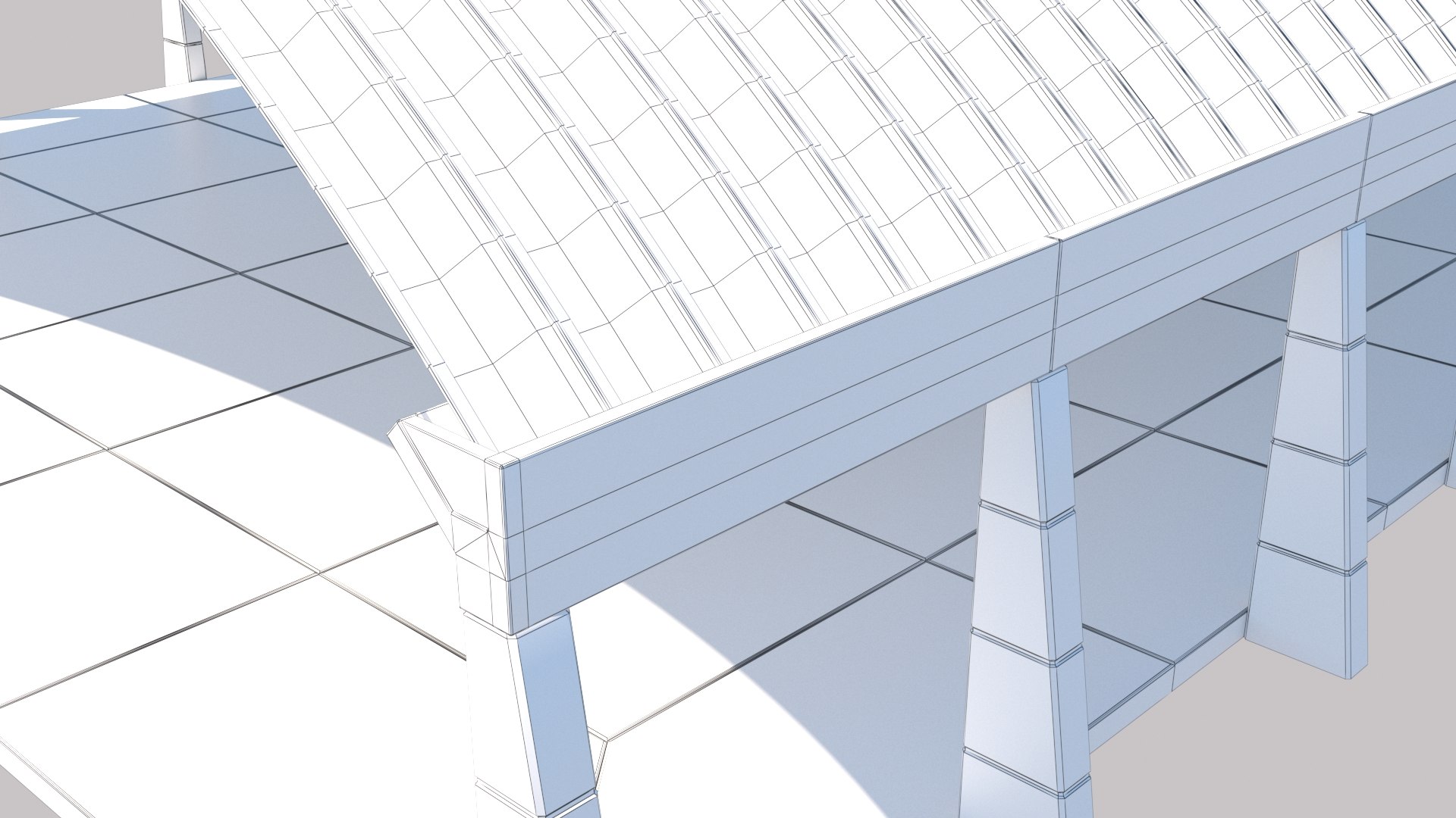 Arch Roof 3D - TurboSquid 2037700