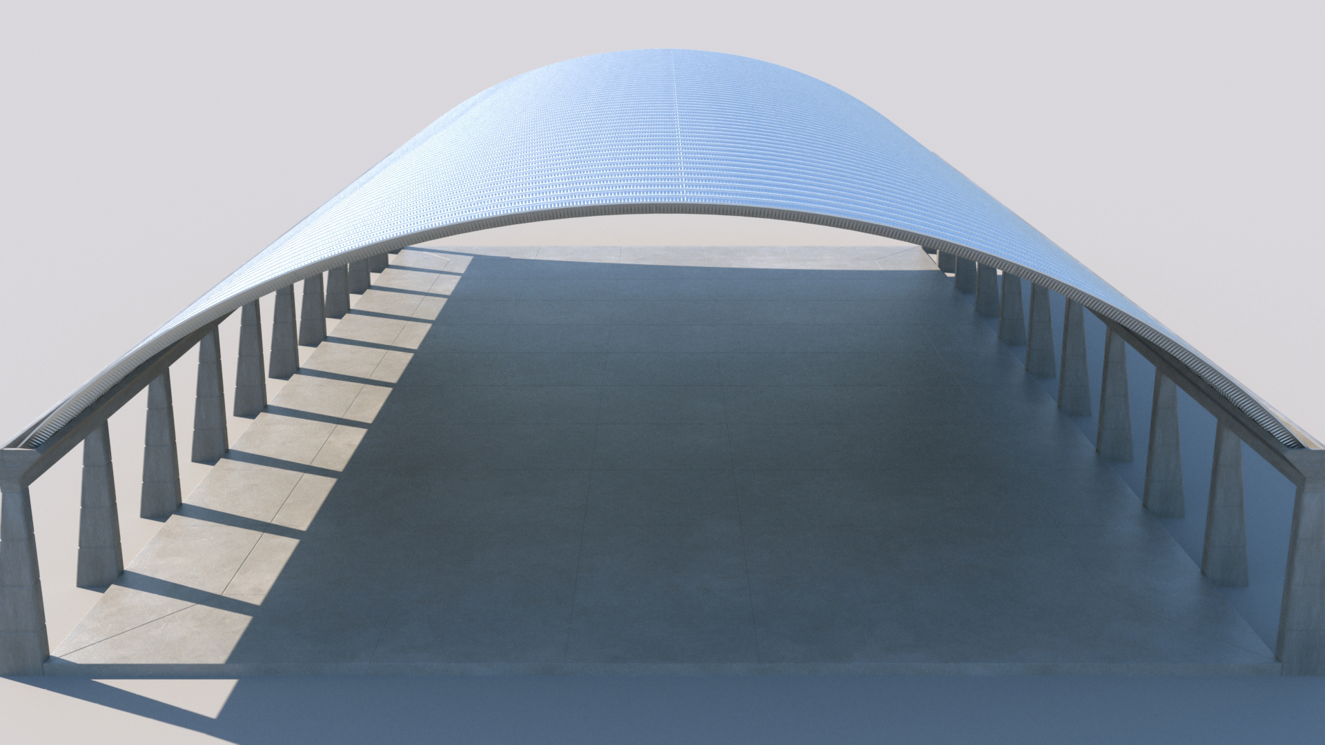 Arch Roof 3D - TurboSquid 2037700