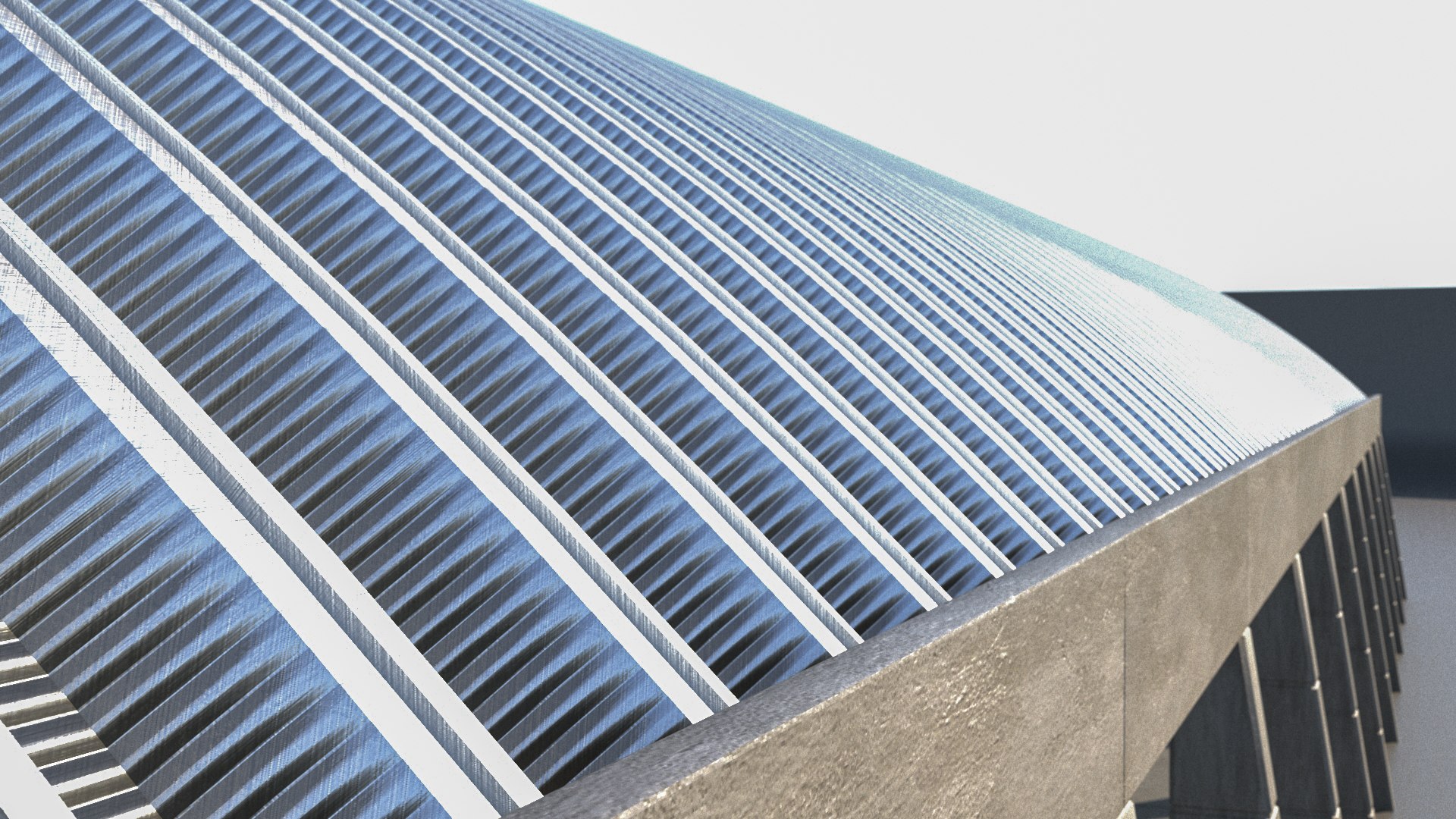 Arch Roof 3D - TurboSquid 2037700