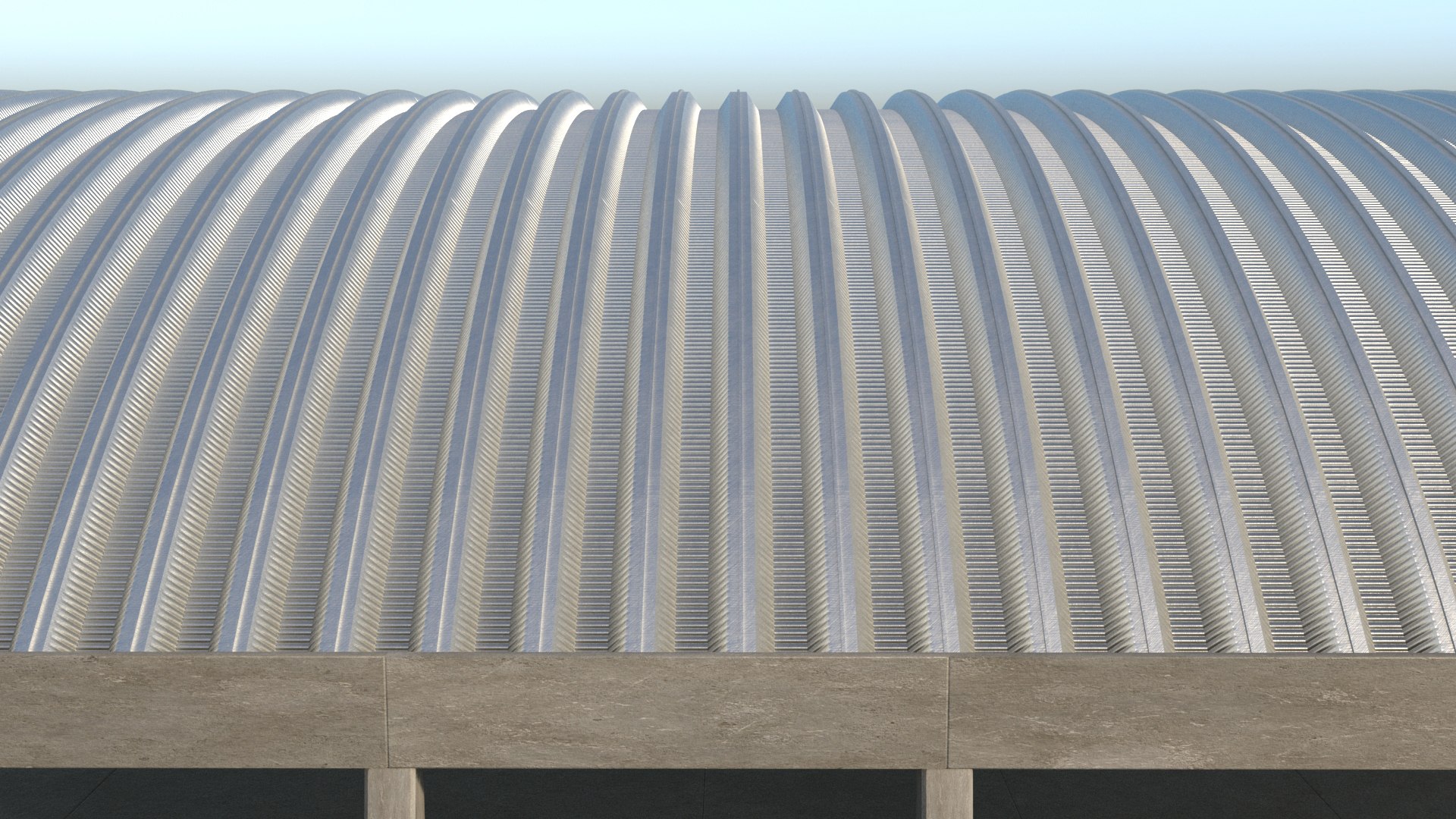 Arch Roof 3D - TurboSquid 2037700