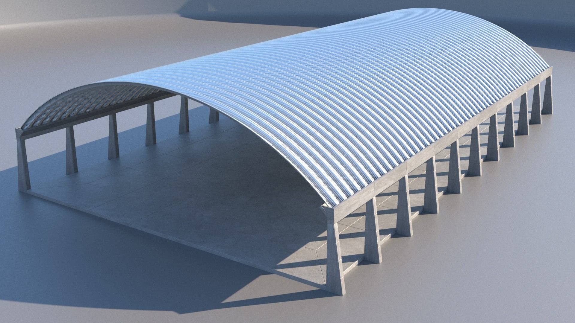 Arch Roof 3D - TurboSquid 2037700