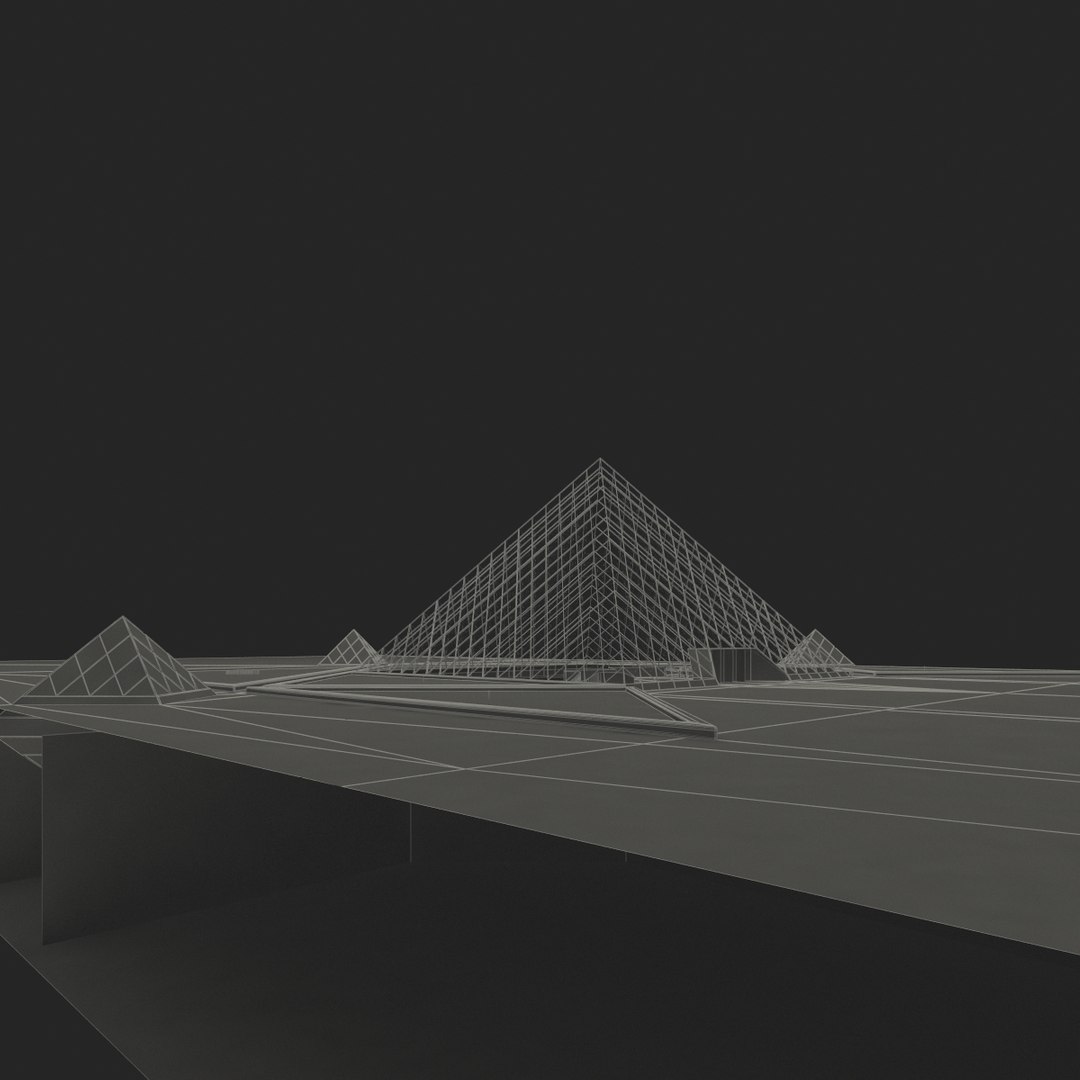 louvre gallery 3d model