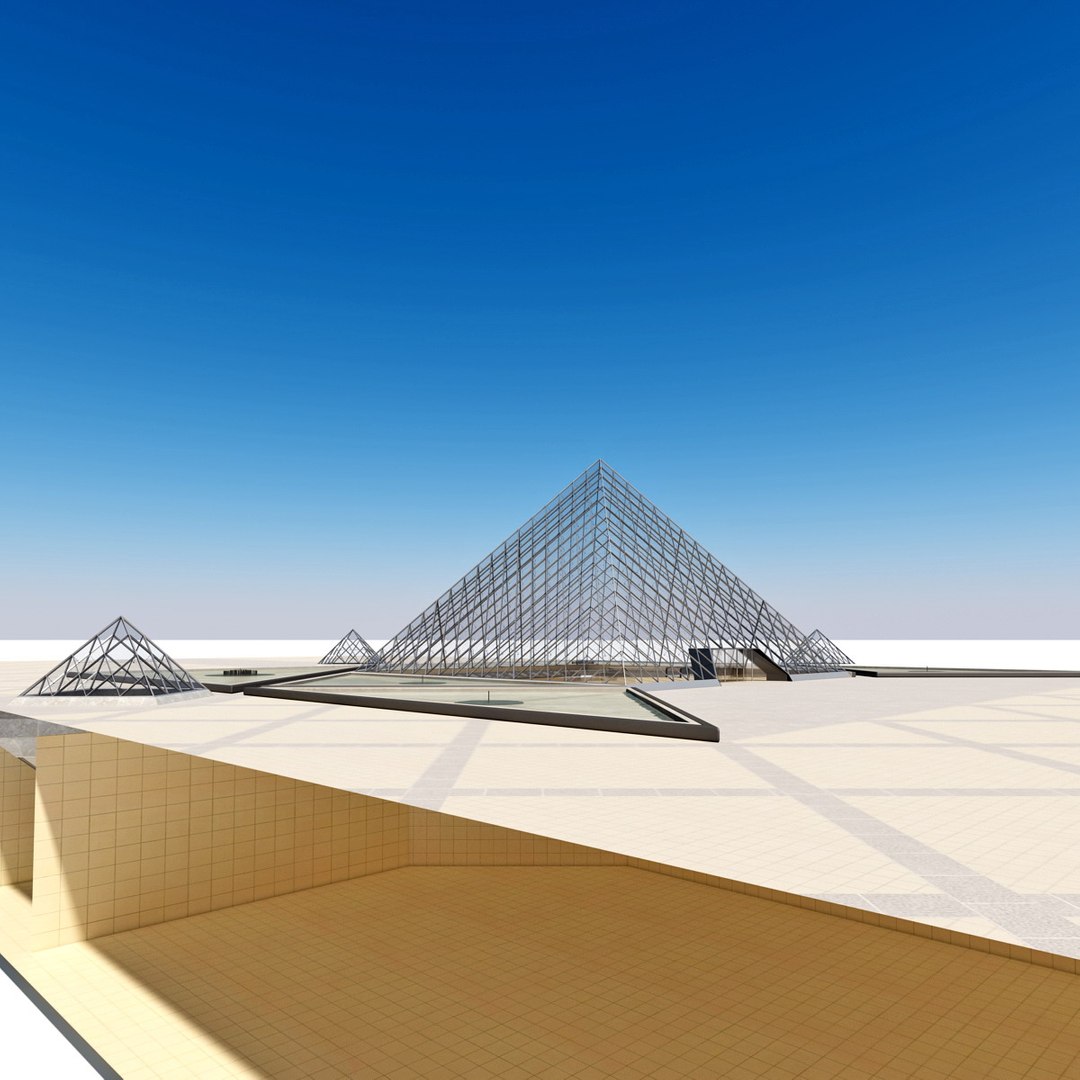 louvre gallery 3d model