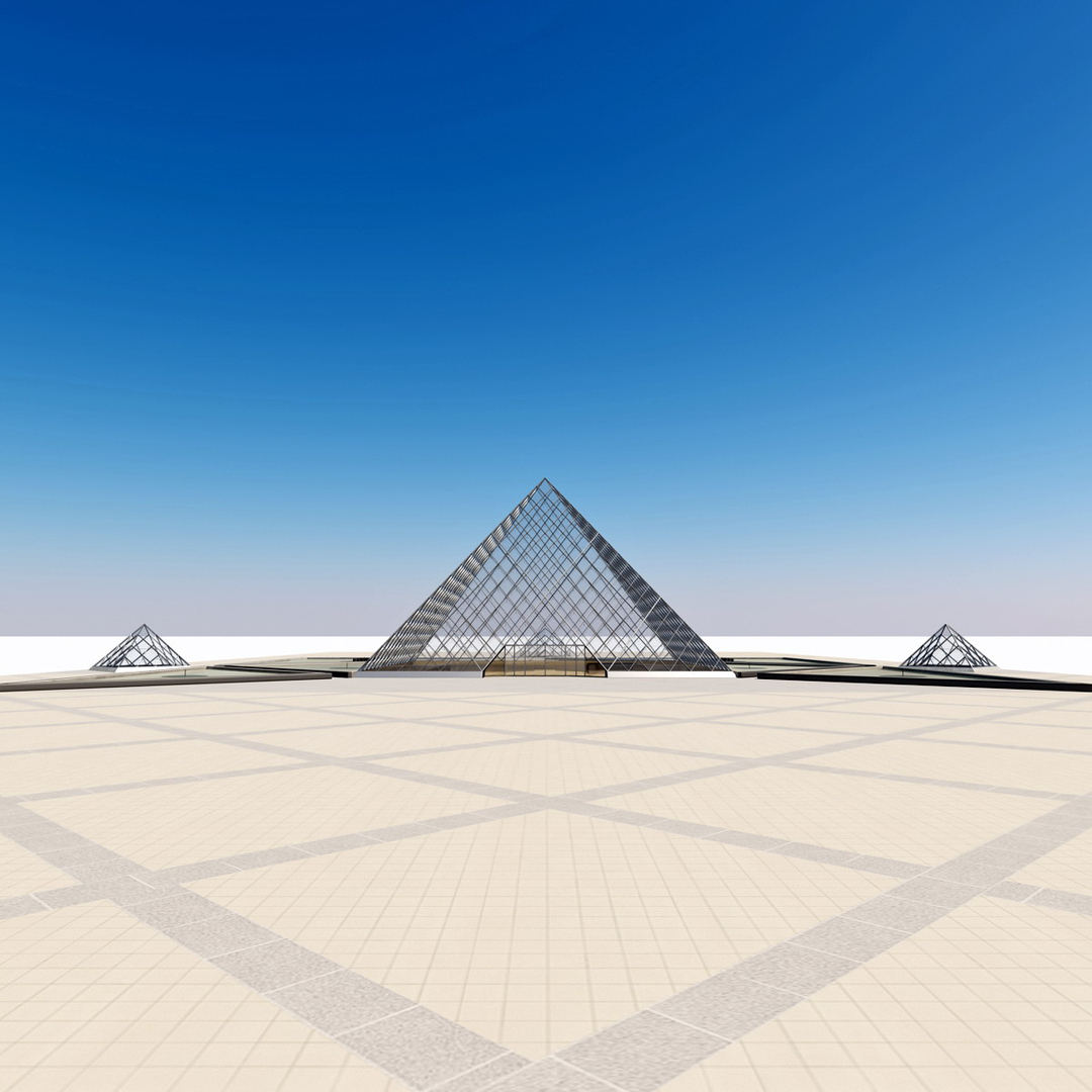 louvre gallery 3d model
