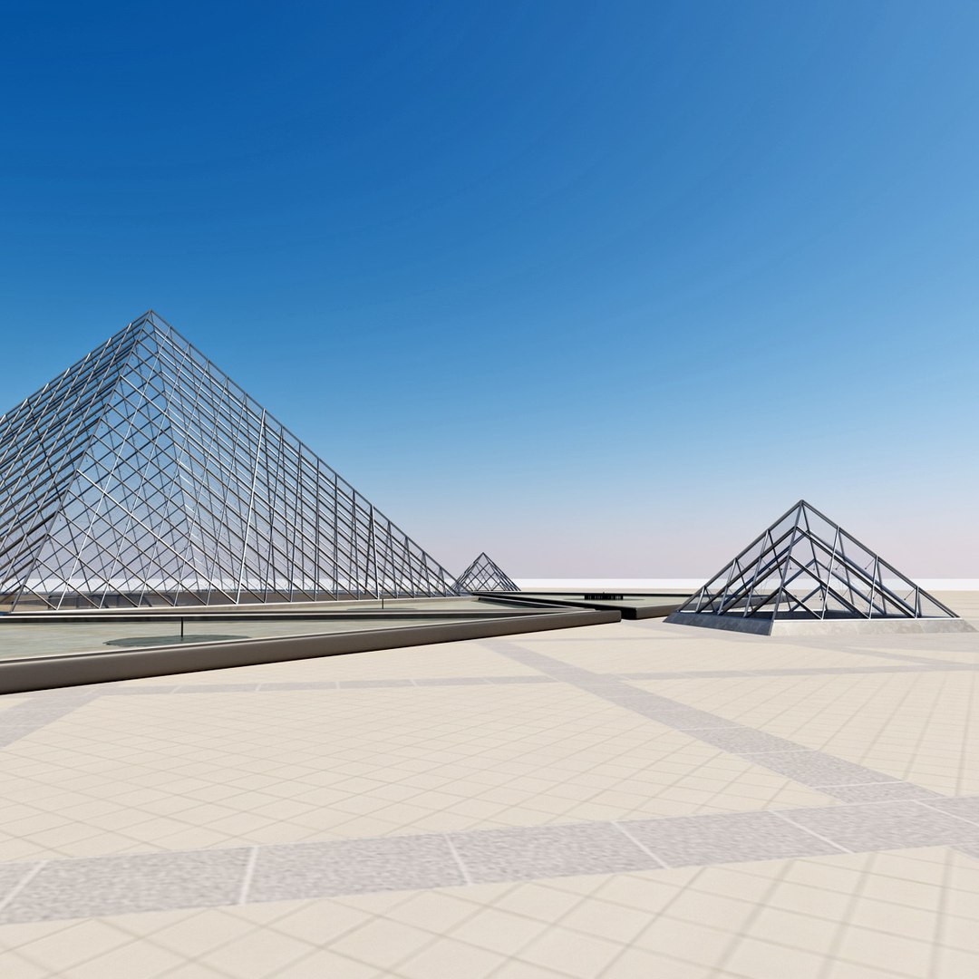 louvre gallery 3d model
