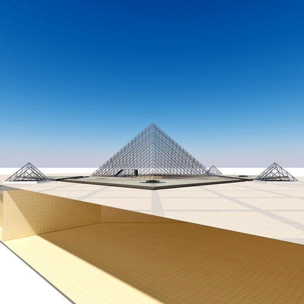 louvre gallery 3d model