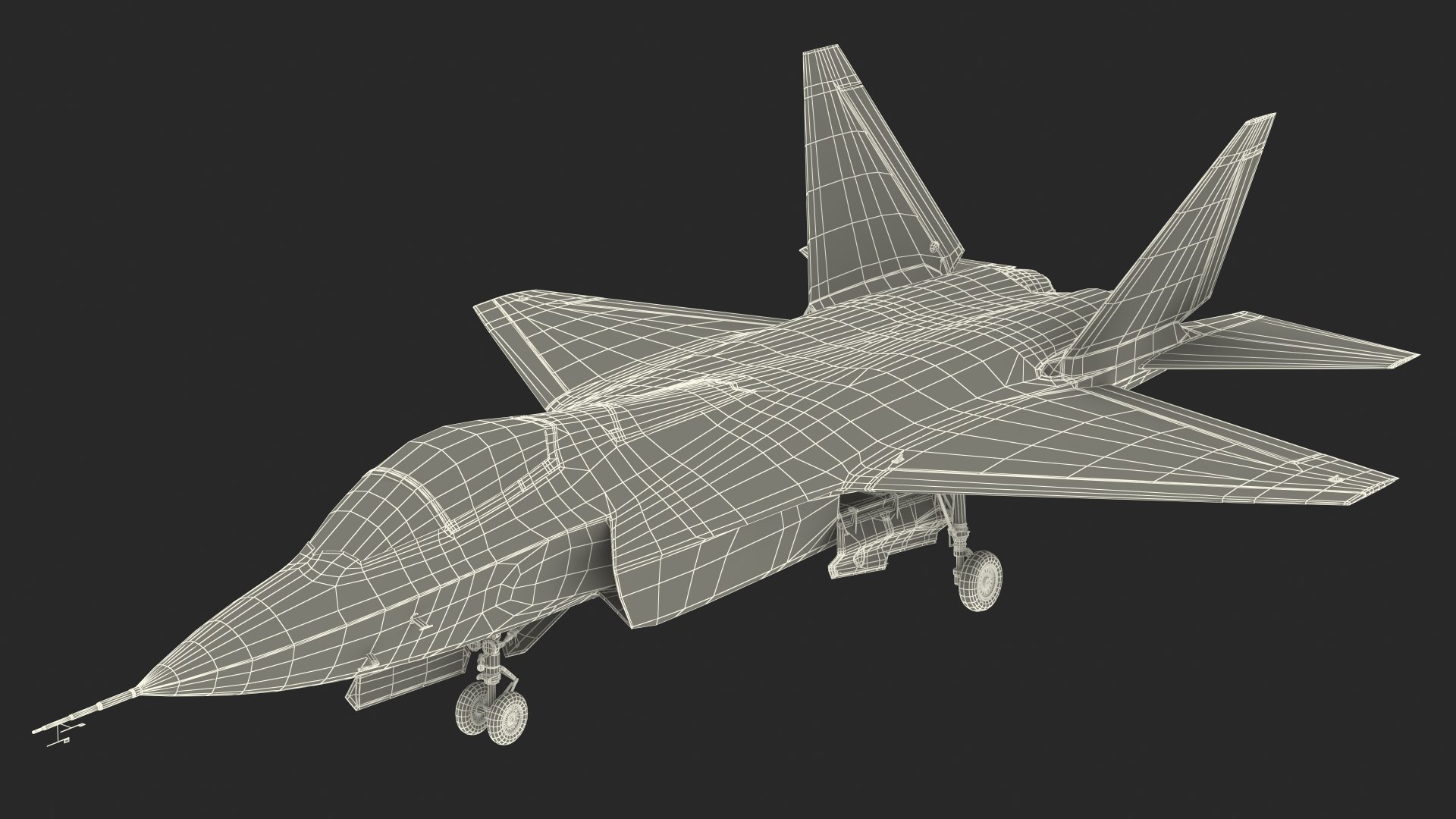 3D Multirole Jet Fighter Exterior Only Model - TurboSquid 1739613