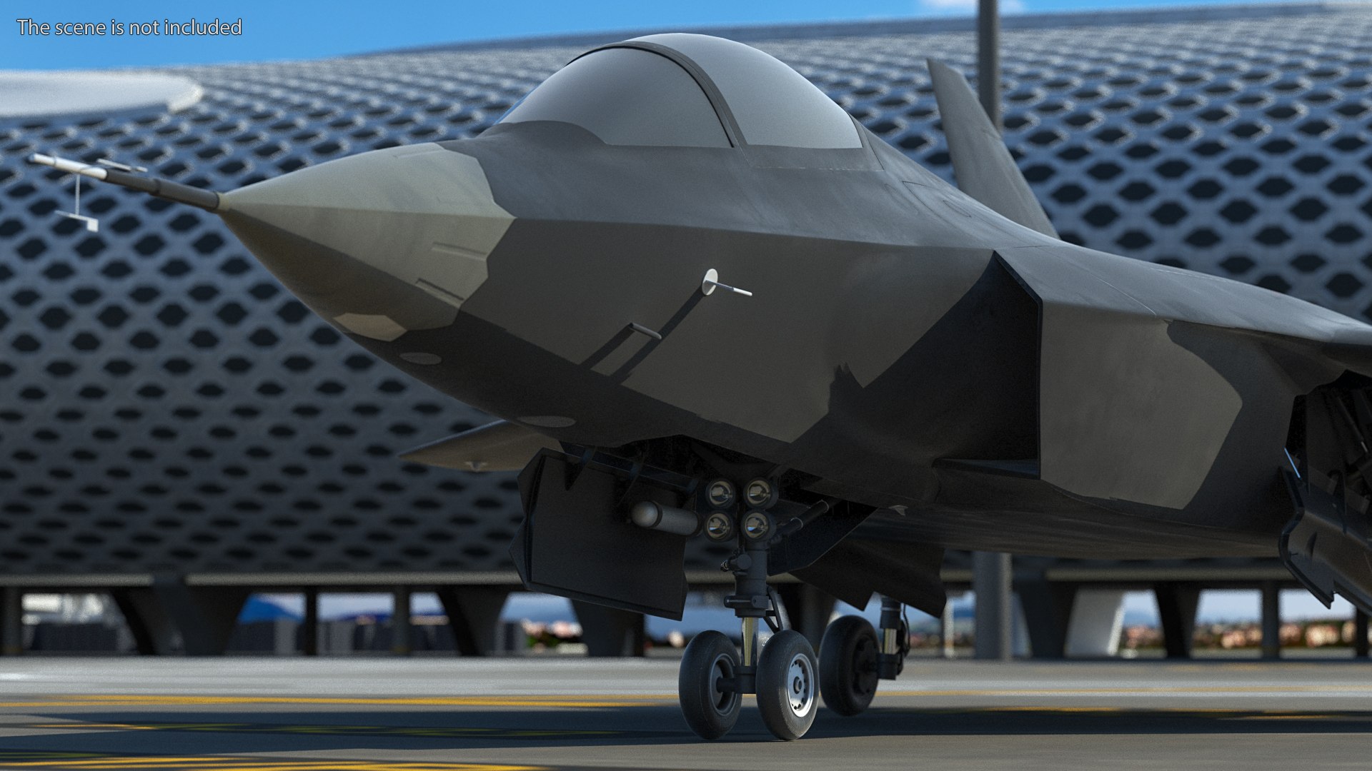 3D Multirole Jet Fighter Exterior Only model - TurboSquid 1739613