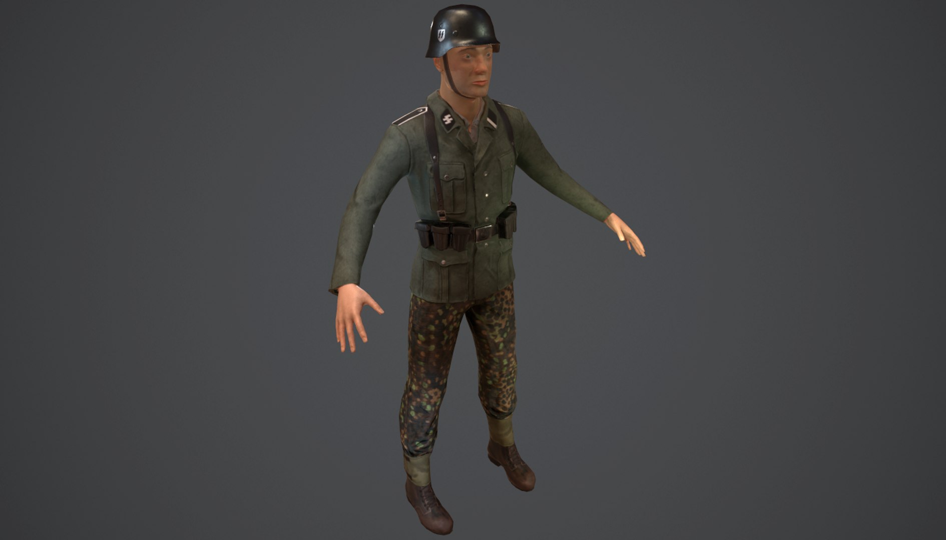 3D Ss Soldier - TurboSquid 1413309