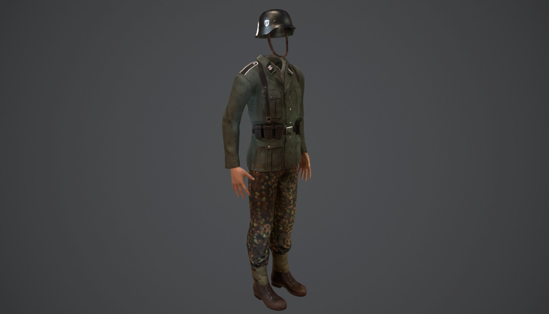 3D Ss Soldier - TurboSquid 1413309