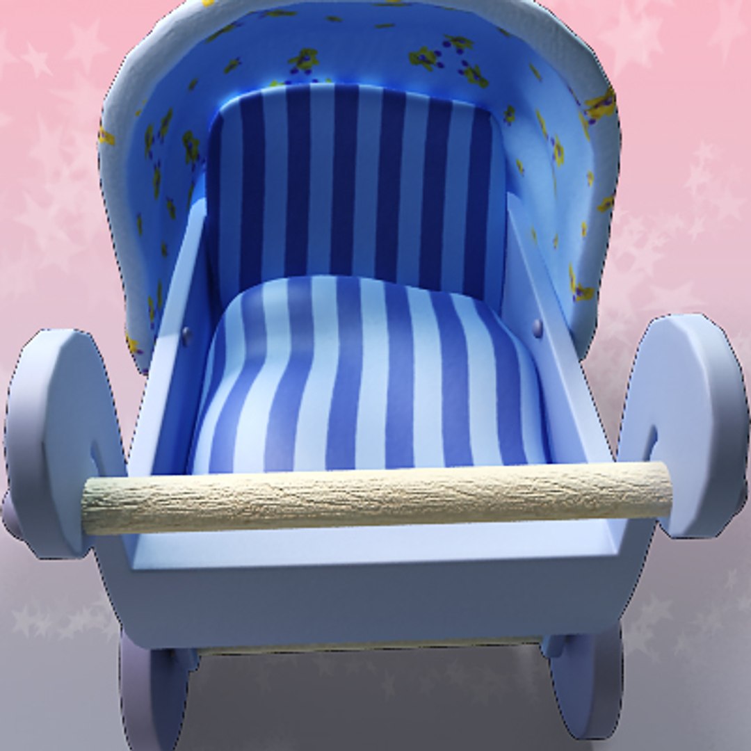 3d Toy Baby Carriage Model