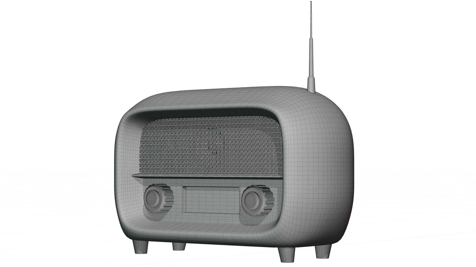 3D Model Vintage Radio - TurboSquid 2015146