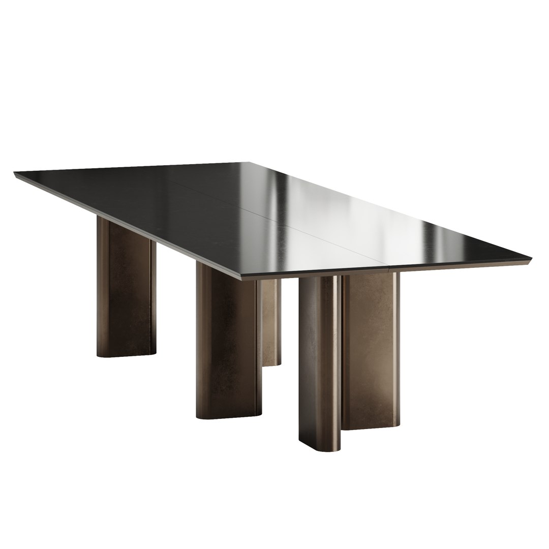 3D Poliform Adrien Marble Dining Table - TurboSquid 2437747