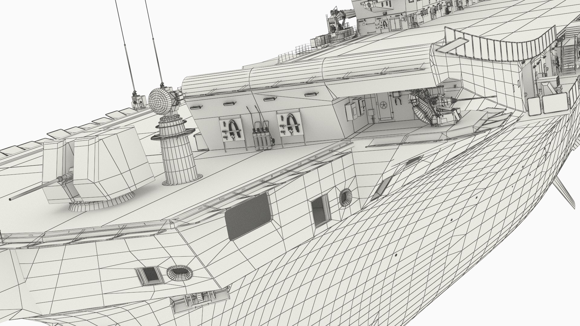 Modern Aircraft Carrier Naval Vehicle Gray 3D - TurboSquid 2515768